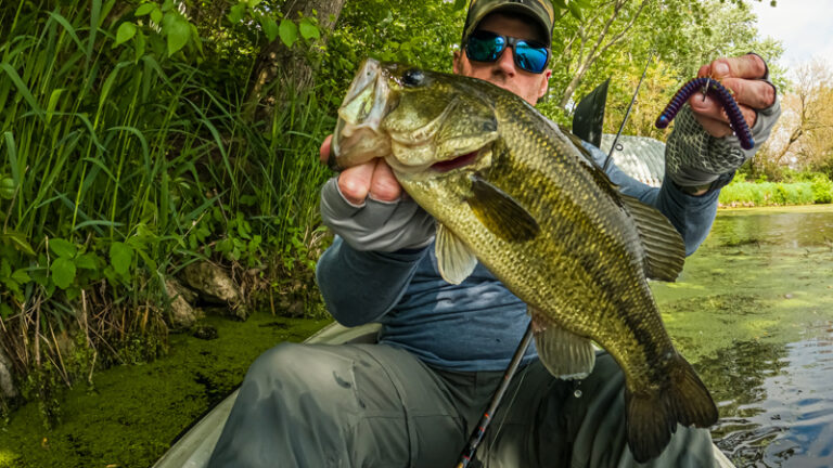 the minimalist fisherman largemouth bass kayak fishing strike king supa ...